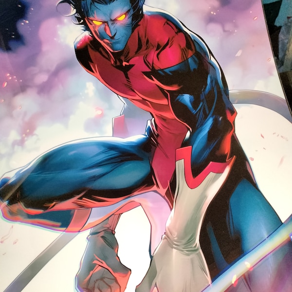 Nightcrawler Art Print | Marvel X-men Nightcrawler Poster ...