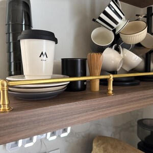 Unfinished Brass Shelf Tipping/gallery Rail - Please Read Full Product ...