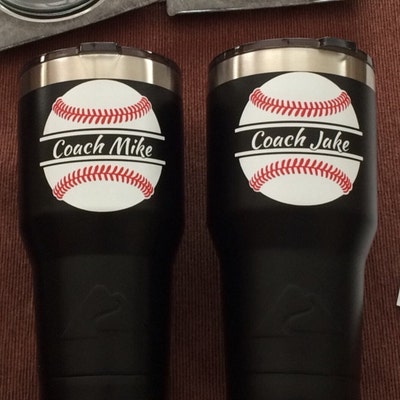 Baseball Decal Baseball Coach Gift Baseball Yeti Tumbler - Etsy