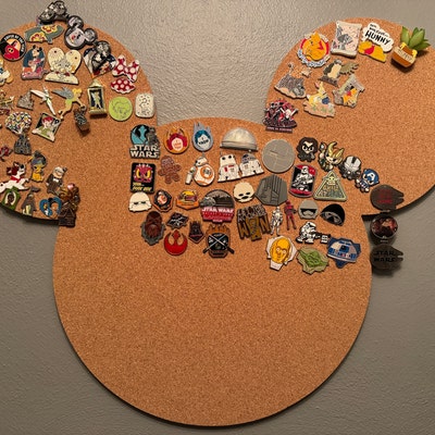Mickey Mouse Cork Boards. Mickey Pin Display. Disney Pin Board, Mickey ...