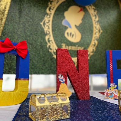 Inspired Snow White Letters Party Decoration Paper Mache - Etsy