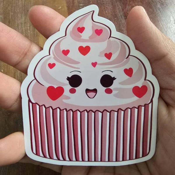 Cute Chocolate Bar Sticker | Kawaii Food Vinyl Decal | Weatherproof ...