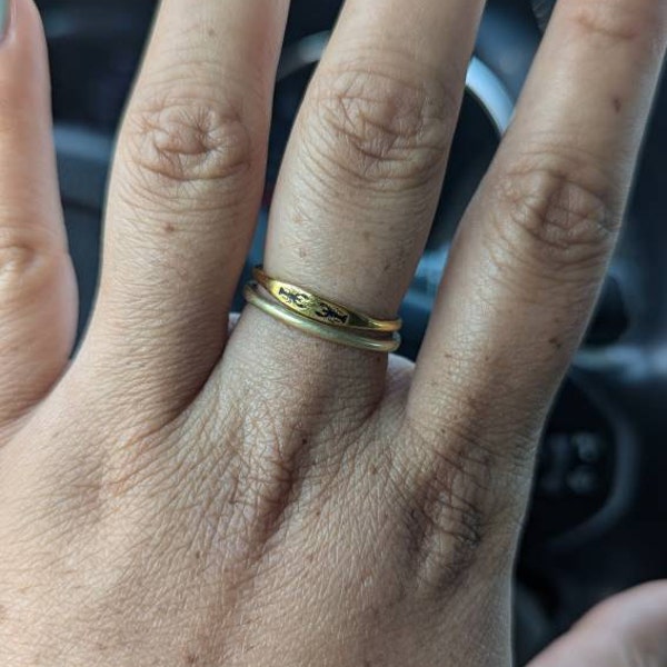 Personalized Engraved Pet Ring by Caitlyn Minimalist • Dainty Stacking ...