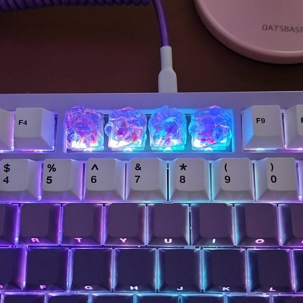 Holo Purple Crystal Peak 1 Artisan Keycap | Final Fantasy Crystals ...