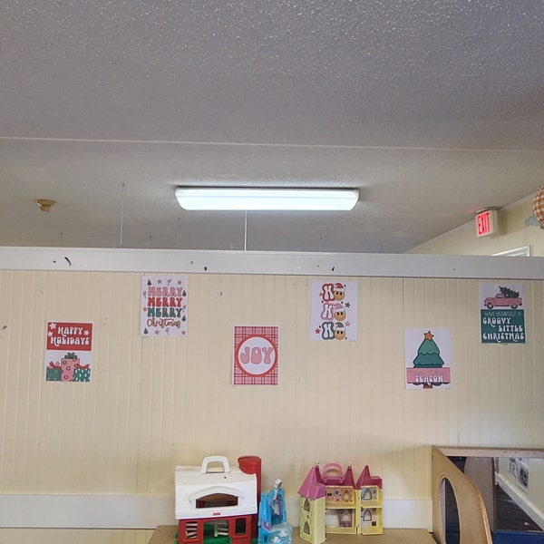 Christmas Classroom Posters | Classroom Decor | Retro - Etsy