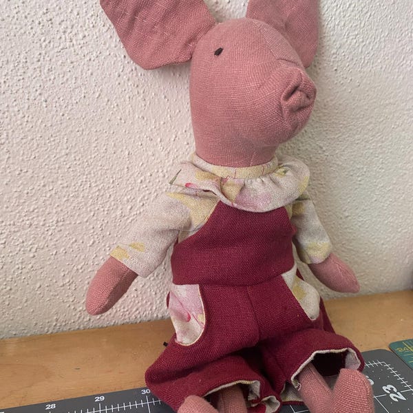 30 Cm Soft Toy Rag Doll Making Piglet Sewing PDF Pattern and Tutorial - Etsy