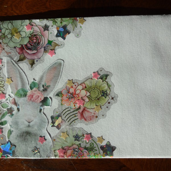 6 X Map of the Hand Stickers. Vintage Style. Retro. Snail Mail ...