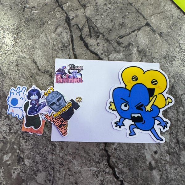 BFB Four & X BFDI Sticker by Puterlovesyou - Etsy
