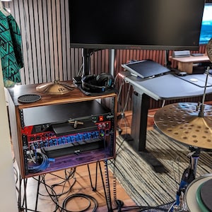 Studio Rack 15 Depth 16 Hairpin Legs Solid Wood Vents - Etsy