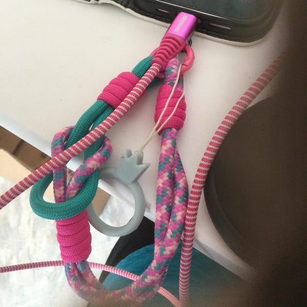 Crossbody Rope Phone Strap in 9 Colors.gift for Everyone.handmade Dual ...