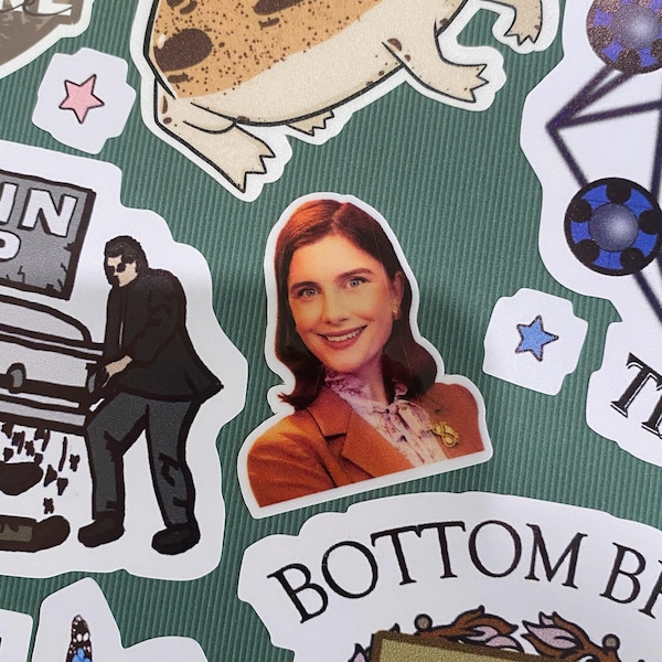 Front Facing Allan Smiling Friends Sticker Waterproof Adult Swim Decal ...