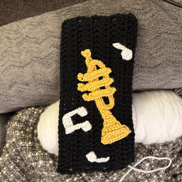 Trumpet Crochet Applique Pattern Instant Pdf Download - Etsy