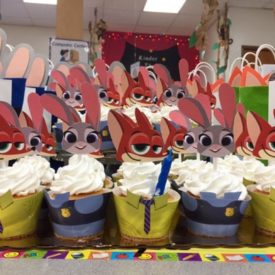 Zootopia inspired Cupcake Set - Etsy