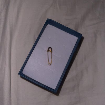 Sterling Silver 925 Safety Pin Bracelet Punk Goth Charm Safety Pin ...