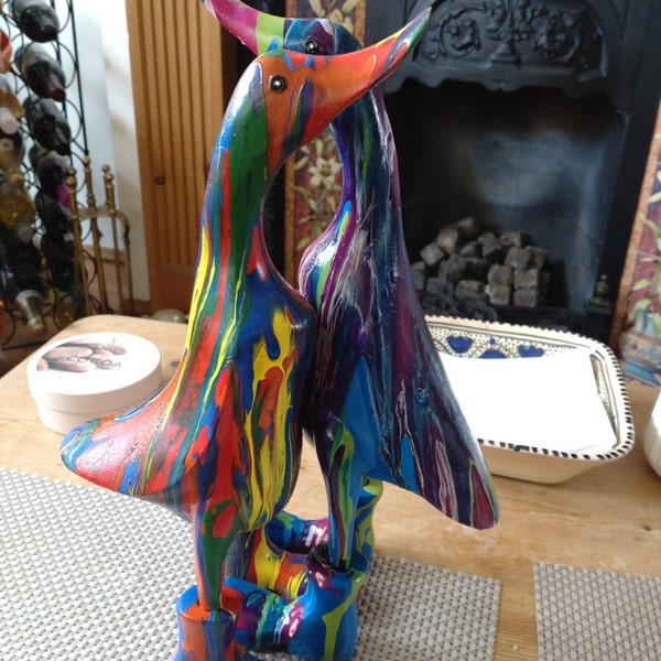 Painted Sculpture, Abstract Art, Drip Art Object, Drip Art, Pop Art ...