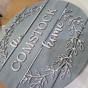 Family Sign, Custom Laser Engraved Family Tree Sign, Personalized ...