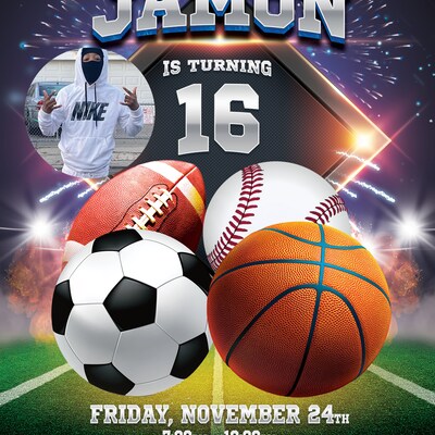 Basketball Birthday Pool Party Basketball Invitation Sports - Etsy