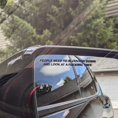 Objects in Mirror Vinyl Decal Funny Car Decal Side View - Etsy