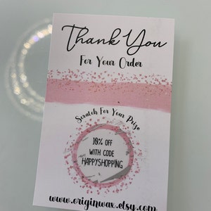 Personalised Custom Scratch Card, Discount Card, Offer Cards - Etsy