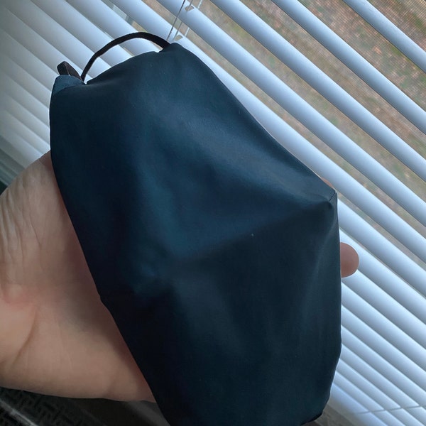 NEW Solid Color Emerald Green Sheen Face Mask Stylish Reusable silky ...