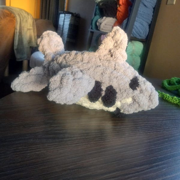 Fingerknit Chunky Elephant Plushie Pattern With Video Tutorial Elephant ...