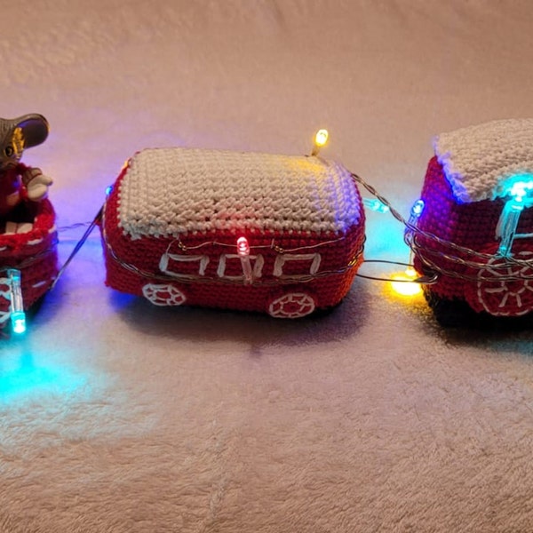 Crochet Pattern for Christmas Train Amigurumi, PDF Pattern in English ...