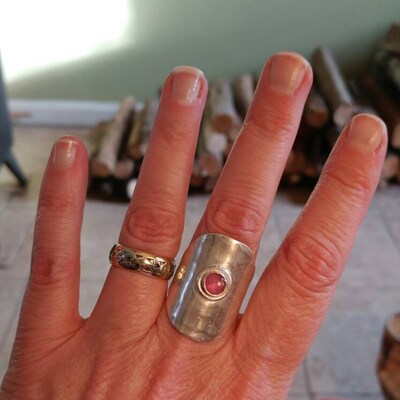 Alacron Turquoise Charm Necklace Hand Stamped Turquoise Necklace ...