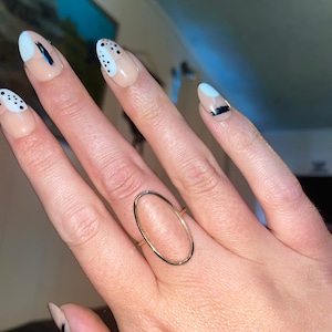 Arch Ring Silver Arch Ring Gold Arch Ring Curve Ring Angle | Etsy