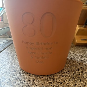 Personalised Birthday Flower Pot - Etsy UK