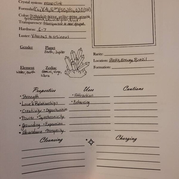 Printable Sigil Record Grimoire Page Witchcraft Book of Shadows Sigil ...