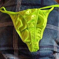 Satin String Bikini Panty Leopard Print - Etsy