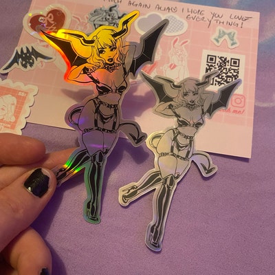 Vinyl Holographic Succubus Sticker - Etsy
