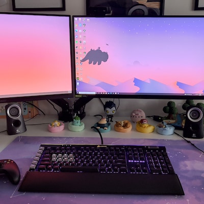 Pink Pastel Desk Mat Kawaii Desk Pad Cute Large Gaming - Etsy