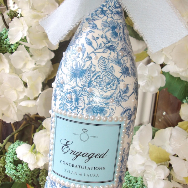 Custom Champagne Labels, Digital Download Bridesmaid Proposal Champagne ...