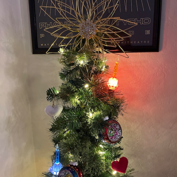 Angel Tree Topper Star Tree Topper Silver Christmas Tree Topper Angel ...