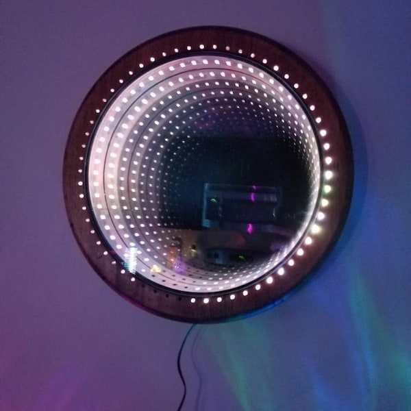 İnfinity Mirror Wall Decor, İnfinity Effect, LED Light Wall Decor ...