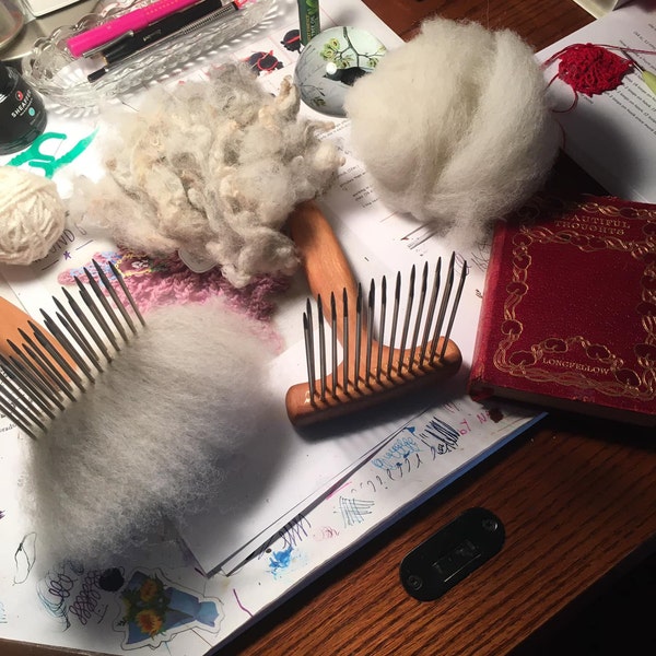 Regular Wool Combs- Single or Double Row - Fine or Extra Fine - Smooth ...