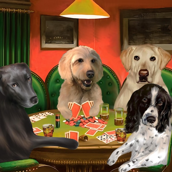 Custom Royal Pets Portrait, Group Fish Portrait, Gift for Fish Owner - Etsy