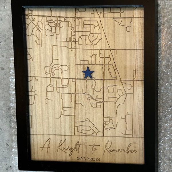 Laser Cut Wood City Map, Custom Engraved Anniversary Gift - Etsy Australia