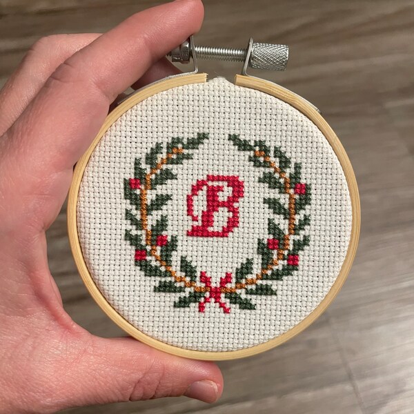Monogram Ornament Cross Stitch Pattern, Monogram Fonts, Cross Stitch ...