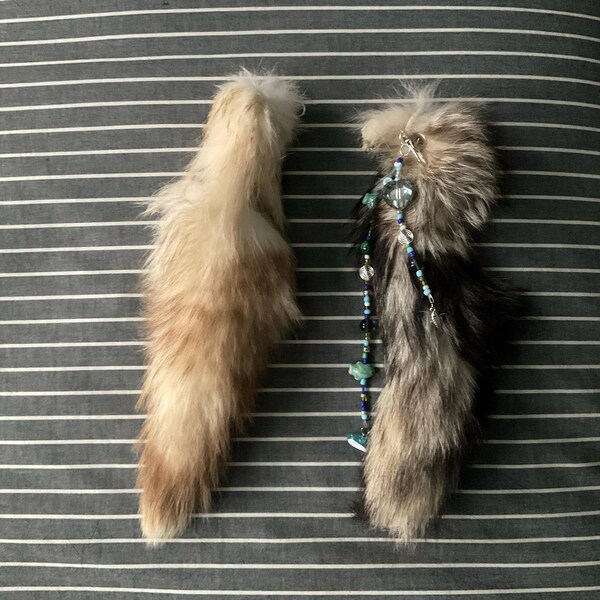 Custom Beaded Tail Keychain for Therians, Furries, Cosplay, Alternative ...