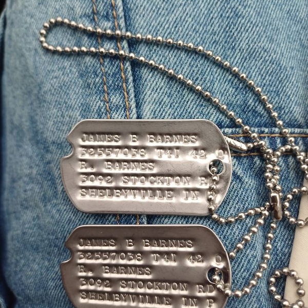 Personalised Debossed US Military Dog Tags 1967 - 2015 - Etsy
