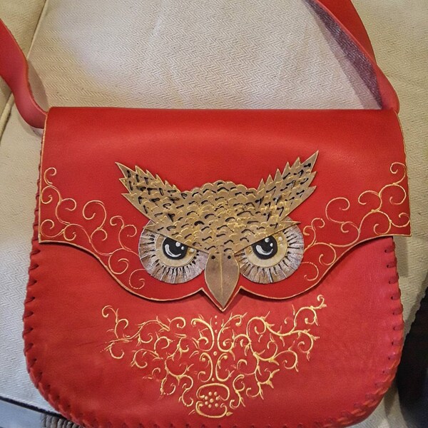 Red Roses Bag,leather Roses Bag,red Rose Purse,rose Lover Gift,designer ...