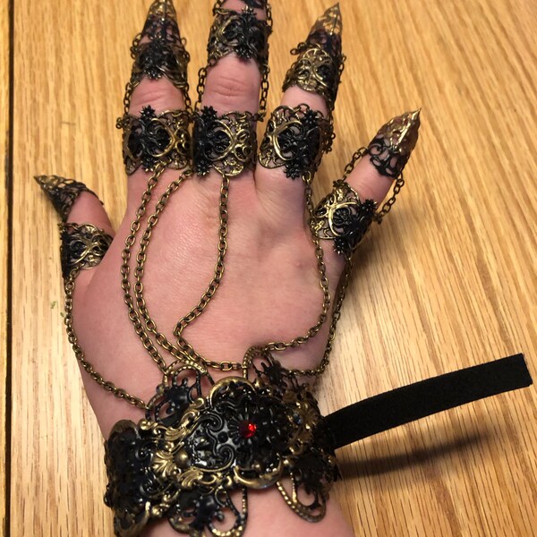 Nail Rings Set of 5 Silver Claws - Etsy