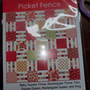 4 Sizes Sweet Caroline Quilt Pattern PRINTED, Throw Twin Queen King ...