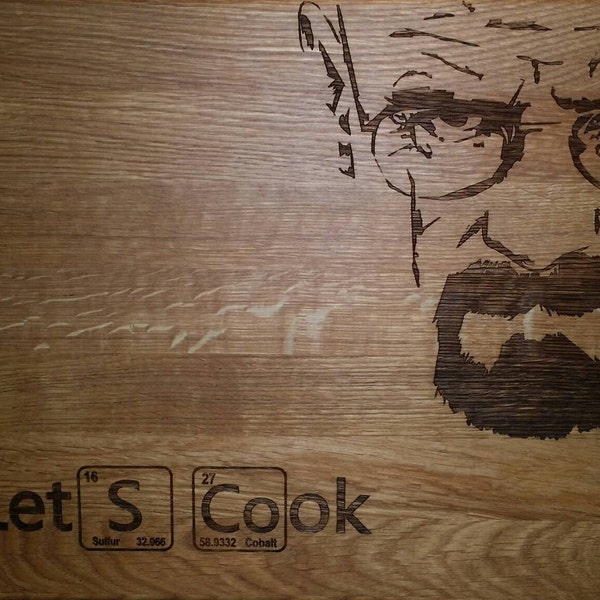 LET'S COOK - Handmade Lazer Engraved. Gift for Birthday, Father's Day ...