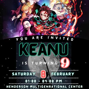 Cartoon Anime Invitation Cartoon Invitation Sponge Birthday Invitation ...