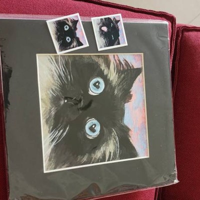 Raining Cats 12x20 Print, Internet Cats, Smudge, Lil Bub, Grumpy Cat ...