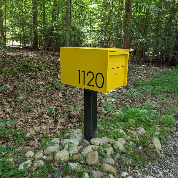 Modern Mailbox Numbers Address - Reflective Mailbox Street Address and ...