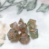 Victorian Rose Dice Set Rose Dice Floral Dice Handmade Resin Dice Set ...